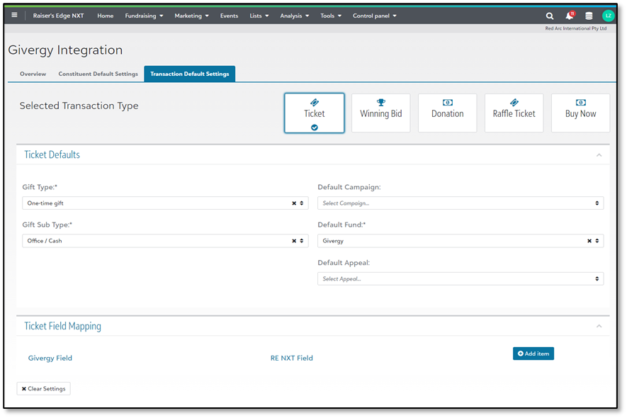 Raiser’s Edge NXT Integration App - Installation and User Guide