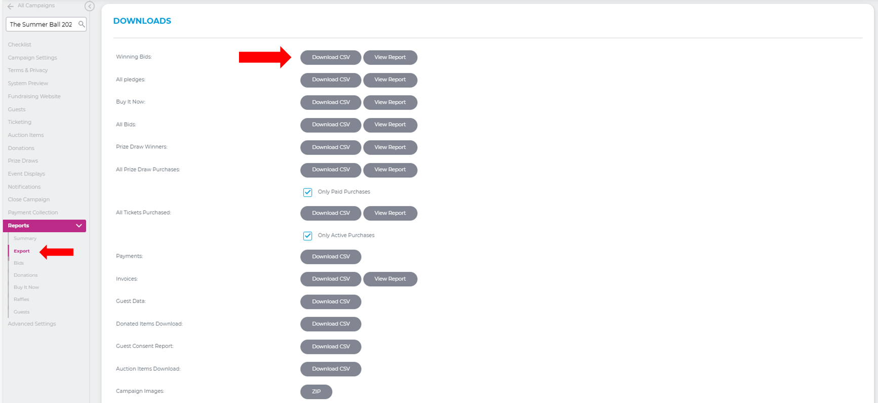 How to Download Reports