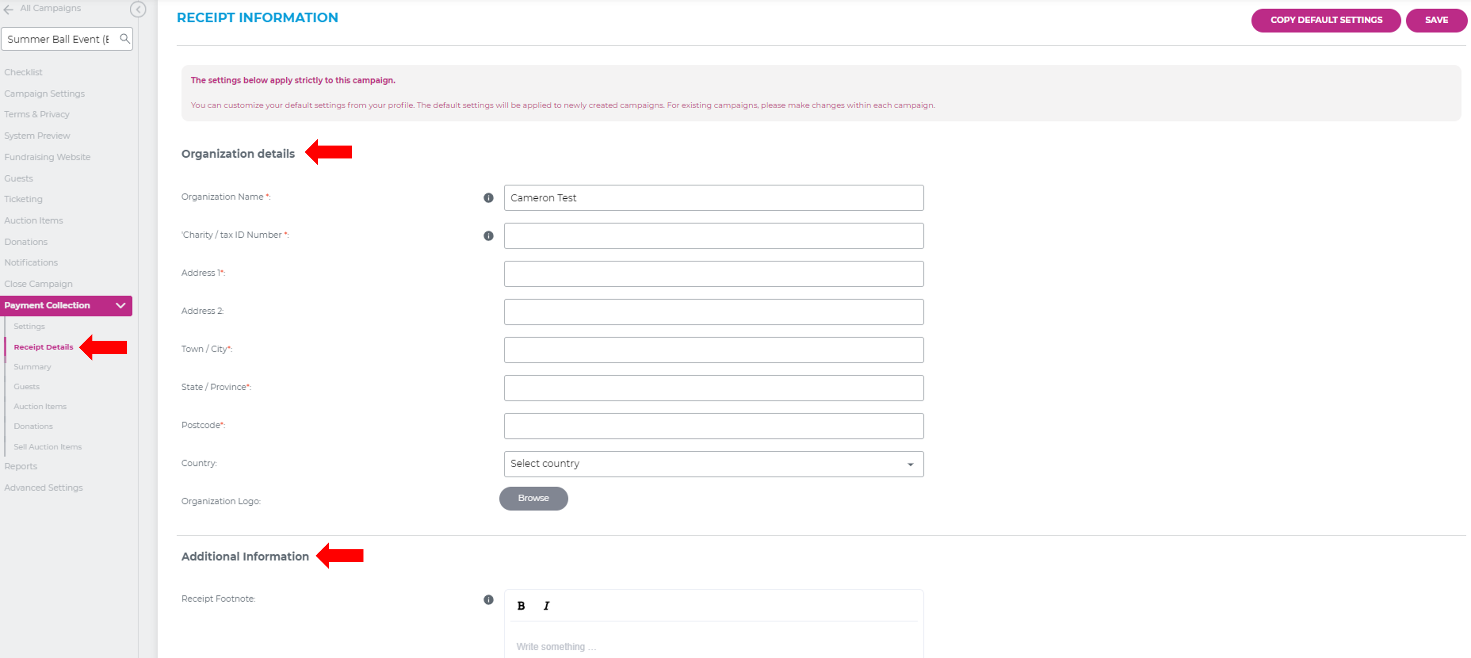 How to Customize PDF Transaction Receipts