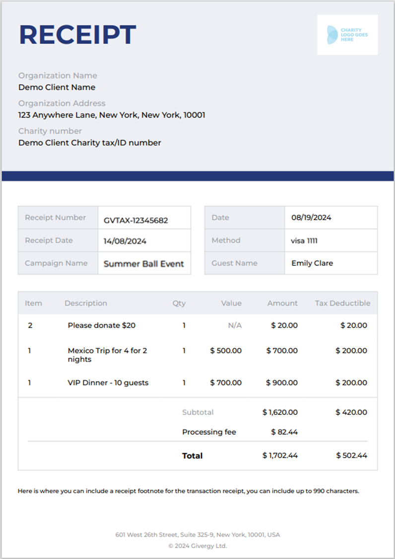 How to Customize PDF Transaction Receipts
