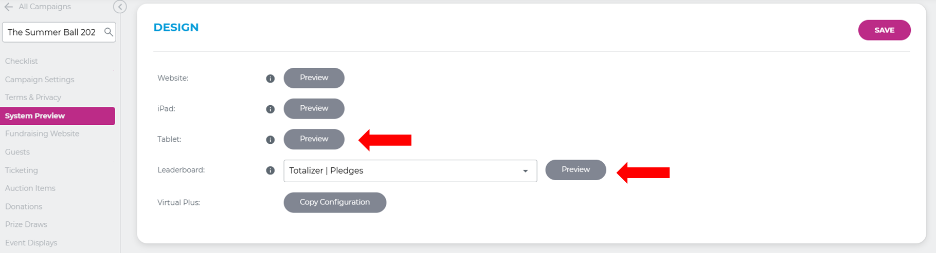 How to Preview your Tablet & Event Displays Designs