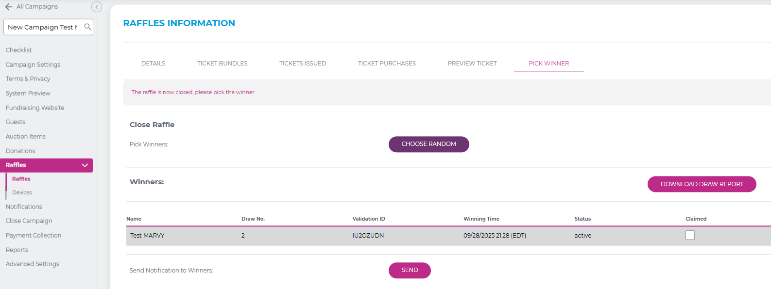 How To Draw a Raffle / 50:50 / Prize Draw Winner